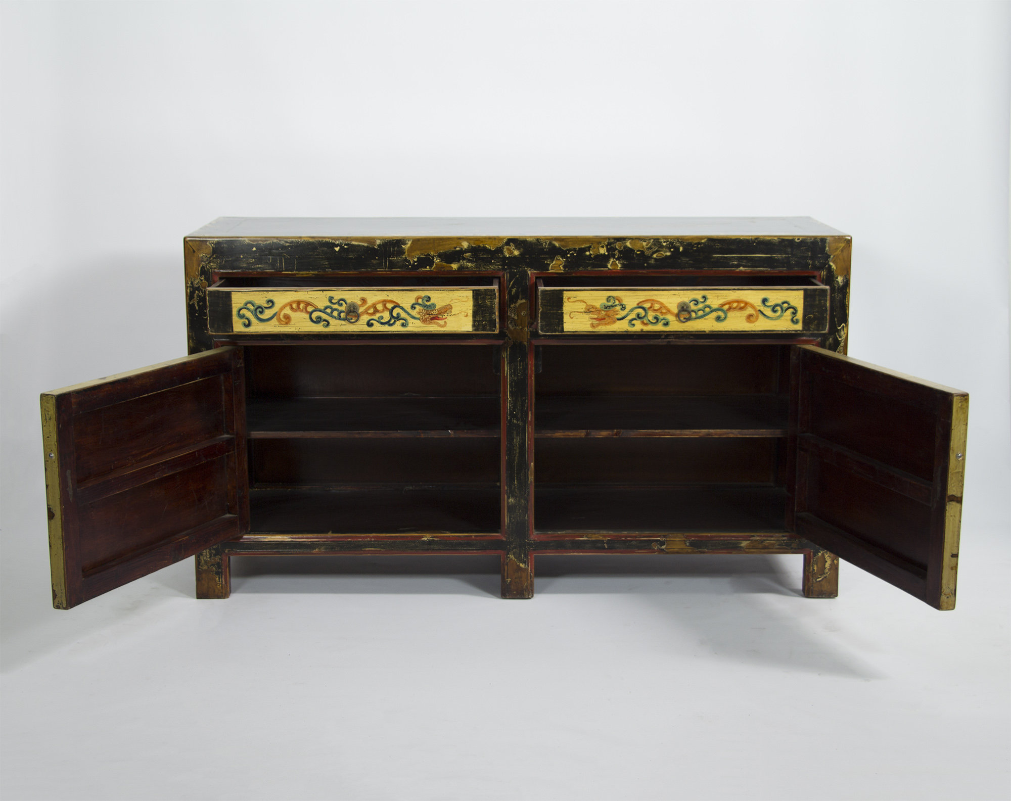 Painted Chinese Motif Sideboard - Asian - Buffets And Sideboards - by ...