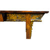 Chinese Vintage Distressed Orange Drawers Long Console Foyer Altar ...