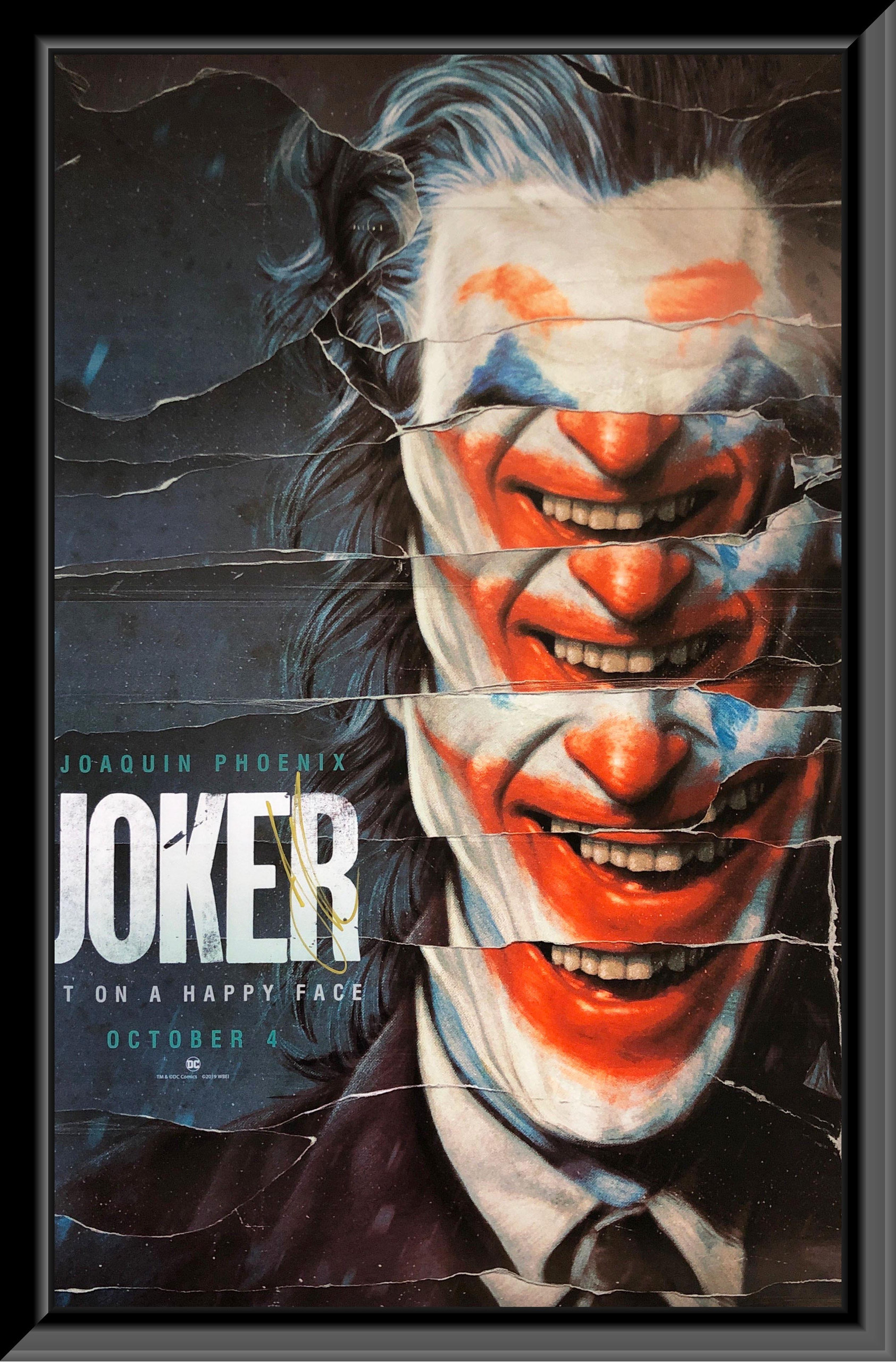 Joker signed movie poster, 27x40 inches - Contemporary - Prints And ...