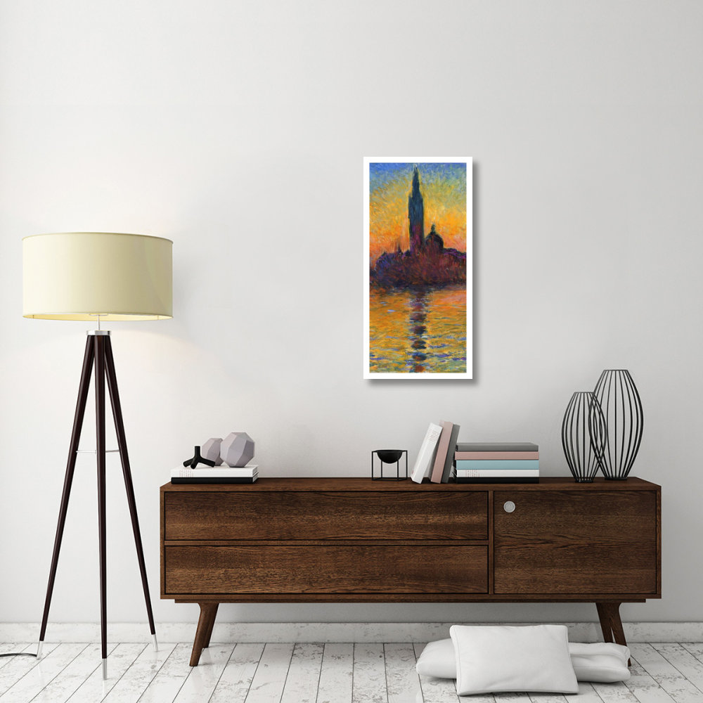 "Twilight Venice (left)" Digital Paper Print by Claude Monet, 16"x32 ...