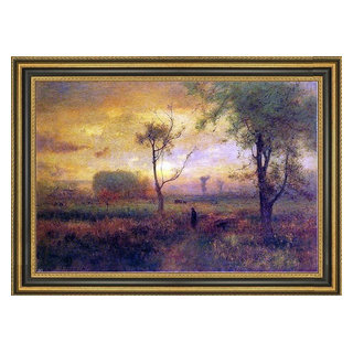 George Inness Sunrise Framed Premium Canvas Print, 18"x27 ...