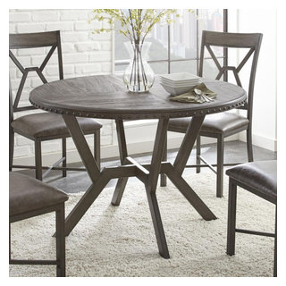 Alamo Round Dining Table - Contemporary - Dining Sets - by Bison ...