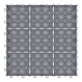30-Pack Polypropylene Interlocking Patio Tiles Weather-Resistant ...
