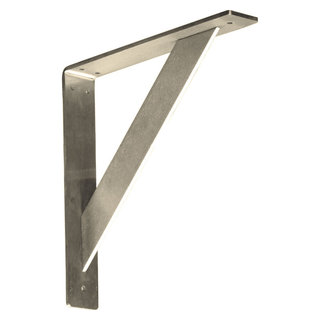 2"x20"x20" Traditional Steel Bracket, Hammered Black, 2Wx12"Dx12"H ...