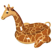 Inflatable Brown Giant Giraffe Swimming Pool Ride-On Lounger 96-Inch ...