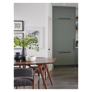 Sage Shaker Slim Kitchen - Transitional - Kitchen - by Northern ...