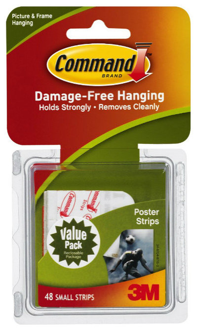 Command 17024-VP Small Poster Adhesive Mounting Strips Value Pack, 48 ...