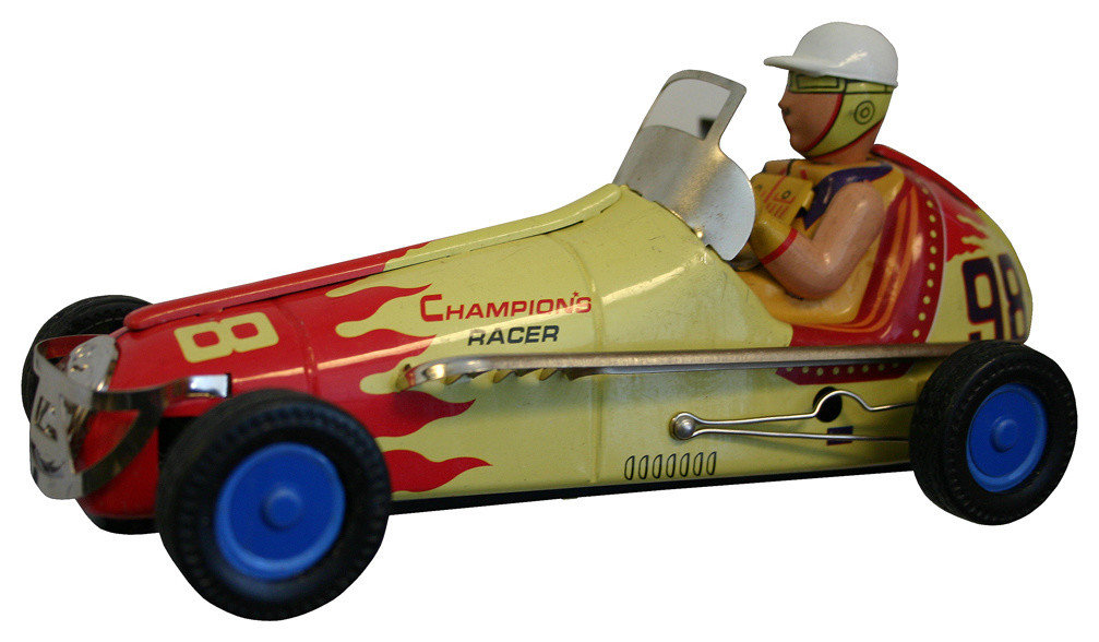 Collectible Tin Wind-Up Racer Toy - Contemporary - Kids Toys And Games ...