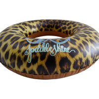 35" Inflatable Leopard Print Swimming Pool Inner Tube - Modern - Pool ...
