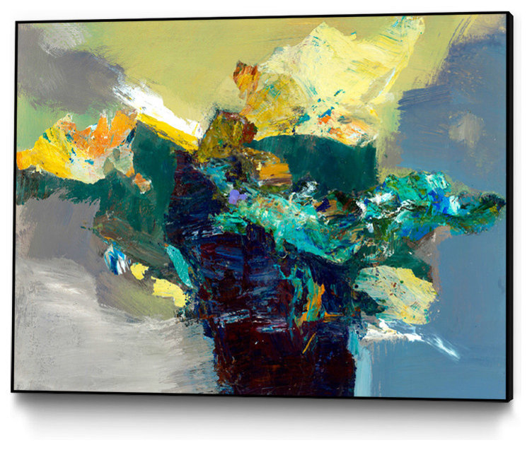 "United" Art block Framed Canvas, 14"x11" - Contemporary - Prints And ...