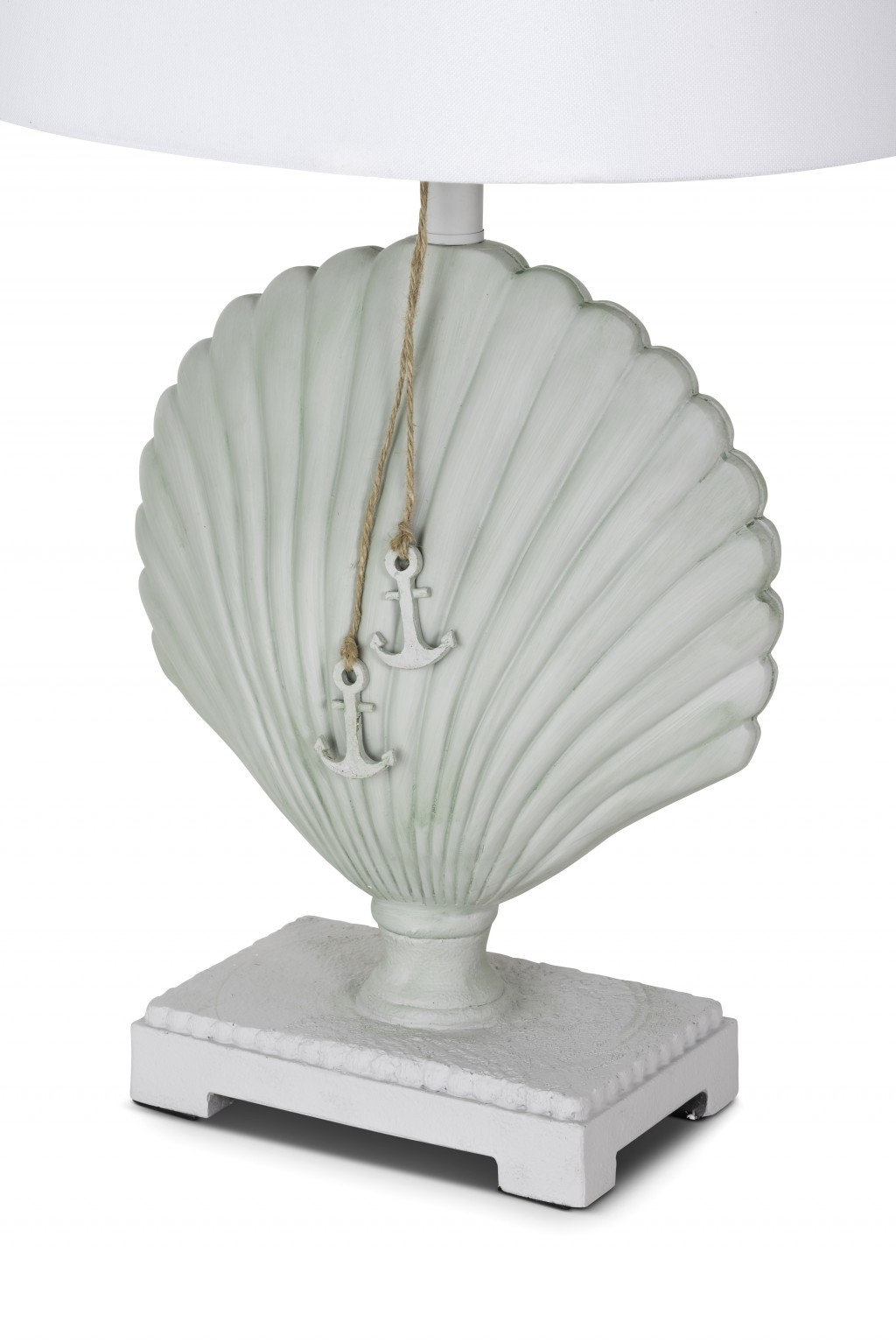 Set of 2 Pale Blue Sea Shell Table Lamps - Beach Style - Lamp Sets - by ...