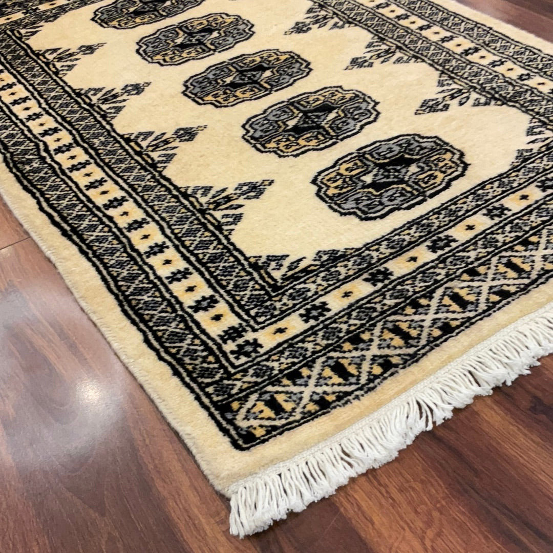 Kaoud Rugs 2X3 Rectangle Beige Bokhara-E Area Rug - Mediterranean ...