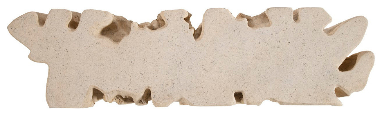 Freeform Root Bench, Roman Stone, 51x14x17"H - Rustic - Outdoor Benches ...