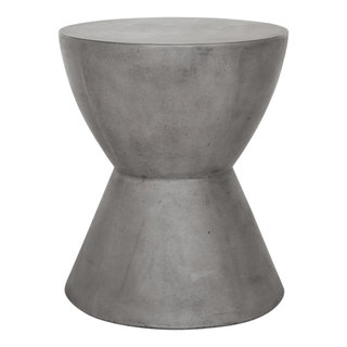 Hourglass Outdoor Stool - Industrial - Accent And Garden Stools - by ...