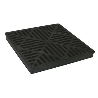 NDS 1211 Square Catch Basin Grate, 12" x 12", Black, 12" x 12 ...