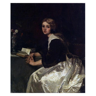 Alfred Emile Leopold Stevens Reverie, 20"x25" Wall Decal Print, 20x25 ...