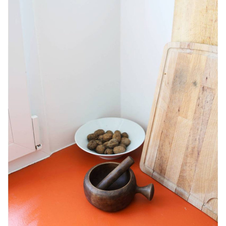 75 Mid-Century Modern Kitchen with Orange Countertops Ideas You'll Love ...