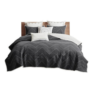 100% Cotton Embroidered Coverlet Set Ii13-1202 - Contemporary - Quilts ...