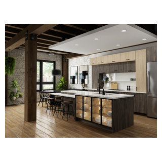 State-of-the-art Industrial Kitchen with Sculpted TFL Cabinets ...