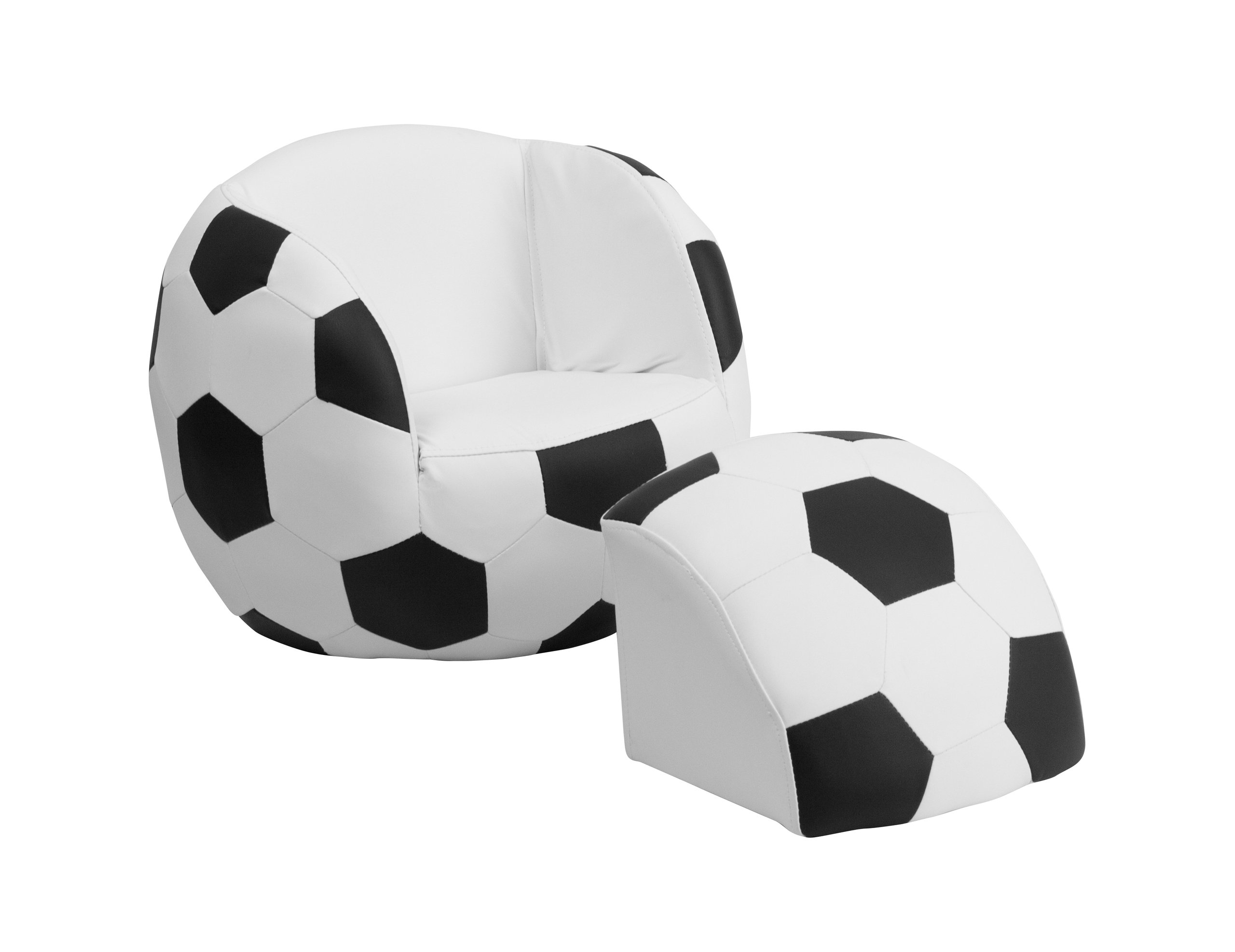 MFO Kids Soccer Chair and Footstool - Contemporary - Kids Chairs - by ...