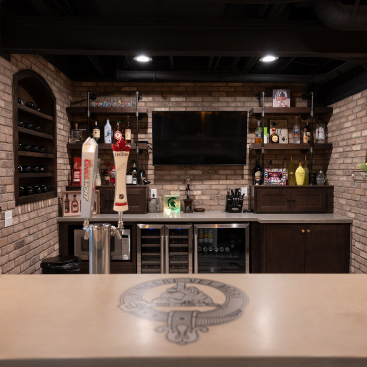 75 Home Bar with Floating Shelves Ideas You'll Love - May, 2025 | Houzz