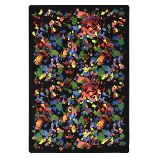 Joy Carpet Kaleidoscope Splatter Paint Area Rug, 5'4" X 7'8 ...
