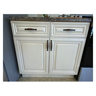 Marthasville Garage Kitchenette Conversion - French Country - Kitchen ...