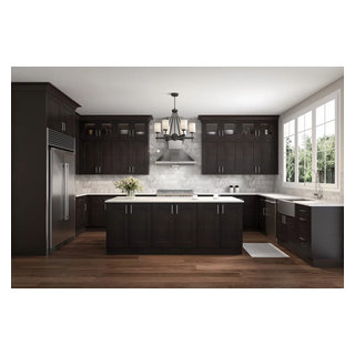 Shaker Cabinets Java - Transitional - Kitchen - Miami - by Belsito ...