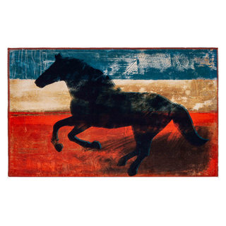 Wild Mustang Olivia's Home Rug Accent Washable Rug - Farmhouse - Area ...