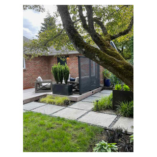 Windemere front garden modern update - Transitional - Landscape ...