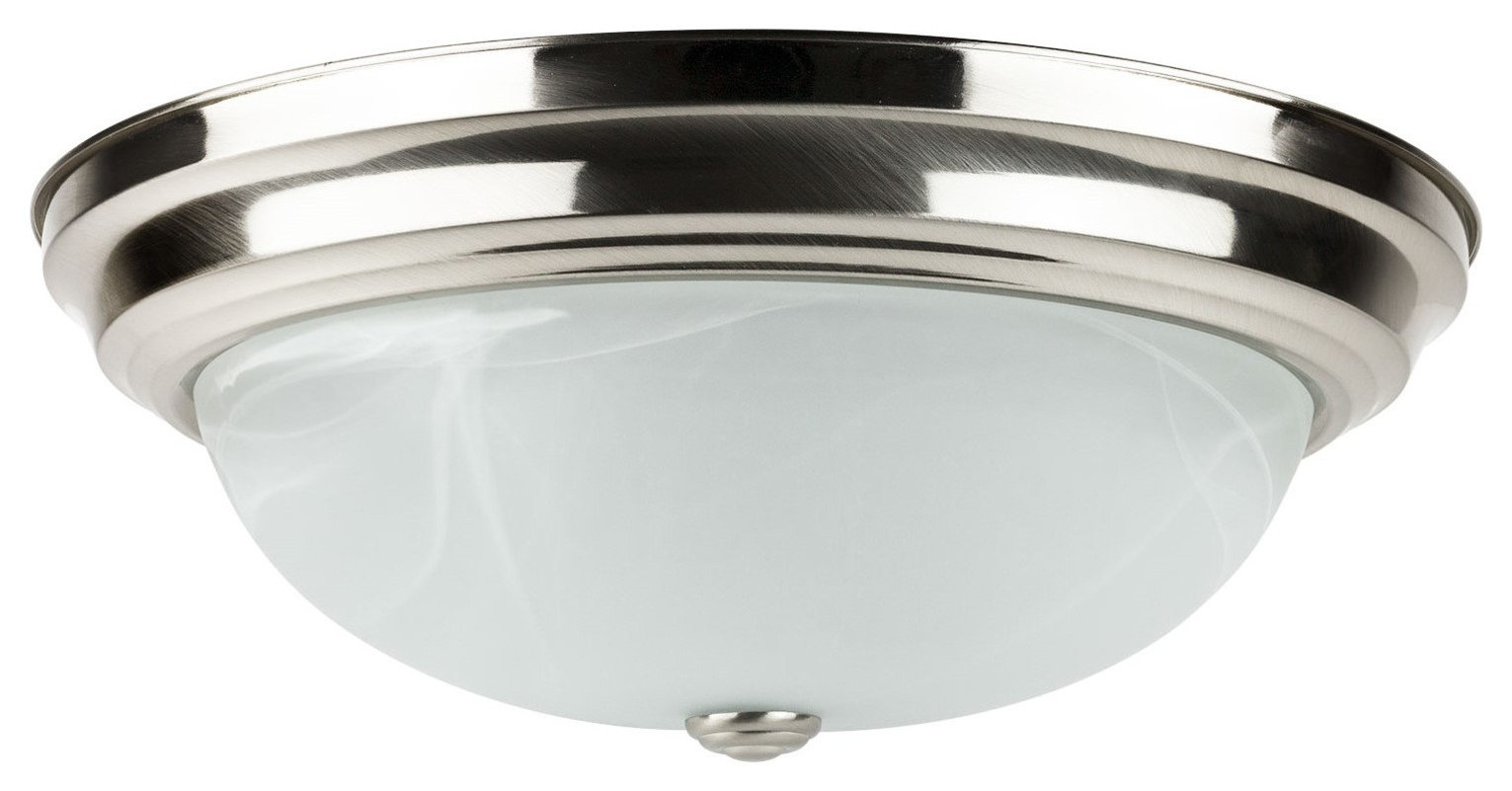 13" 20W LED Dome Fixture Brushed Nickel Energy Star Dimmable ...
