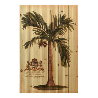 "British Colonial Palm I" Wall Art Digital Print on Solid Wood ...