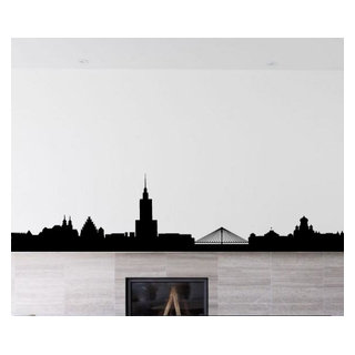 Warsaw Skyline Vinyl Wall Decal or Car Sticker SS028EY, 120 in ...