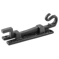 Renovators Supply Black Door Lock Latch 5" Wrought Iron Offset Slide ...
