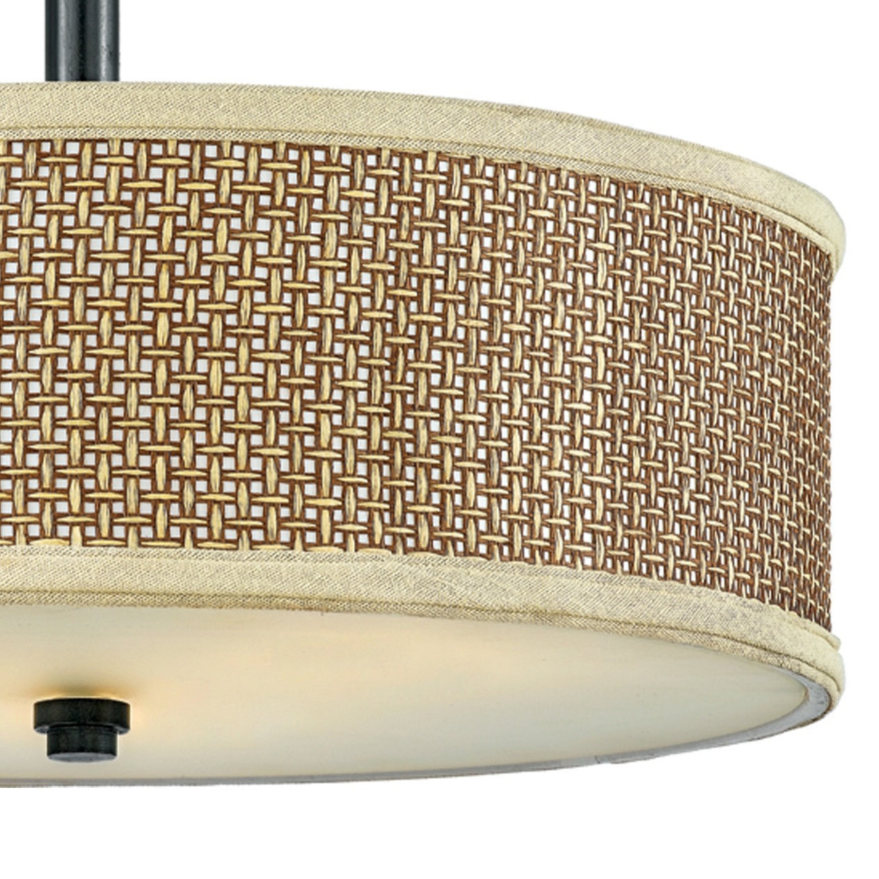Quoizel ZE1717 Zen 3 Light 17"W Semi-Flush Ceiling Fixture - Tropical ...