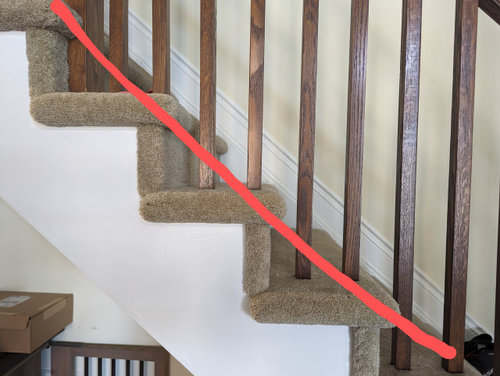 Converting stairs stringer from cut to closed