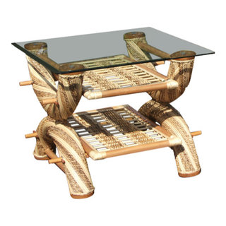 Maui Twist End Table, Natural - Tropical - Side Tables And End Tables ...
