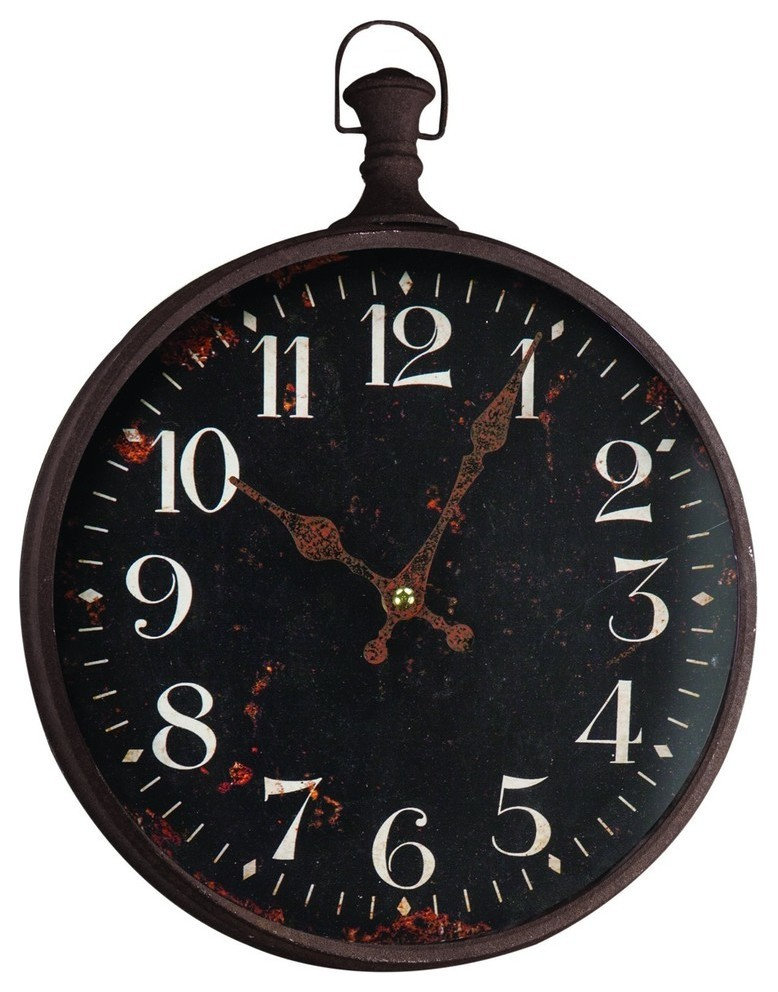 Pocket Watch Wall Clock, Small, Small - Transitional - Wall Clocks - by ...