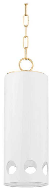 Mitzi Jean Pendant Light, Aged Brass - Transitional - Pendant Lighting ...