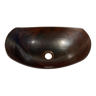 17" Roman Vessel Copper Sink - Rustic - Bathroom Sinks - by Tesoro ...