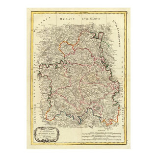 "Champagne, Brie, 1771" Digital Paper Print by Rigobert Bonne, 18"x24 ...
