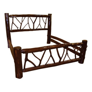 Adirondack Collection Twig Bed, King - Rustic - Platform Beds - by ...