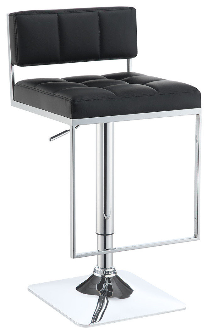 Coaster Adjustable Bar Stool, Black - Contemporary - Bar Stools And ...