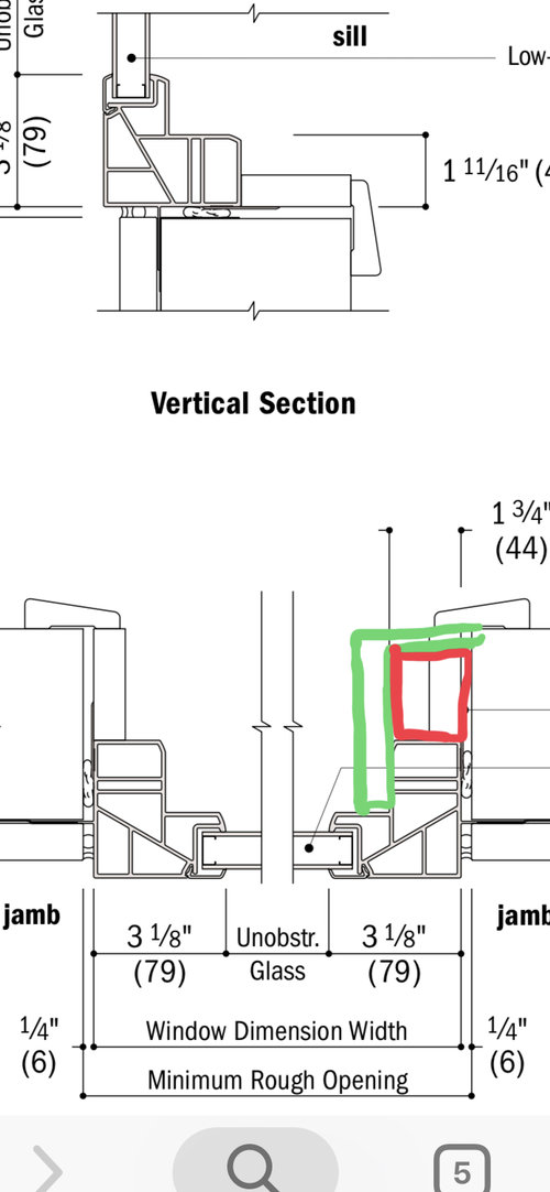 Extra-coverage drywall return for picture windows