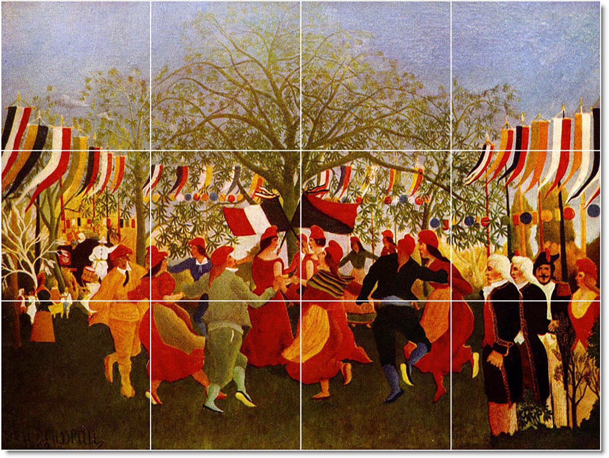 Jean-Jacques Rousseau Poster Art Painting Ceramic Tile Mural #56, 48 ...