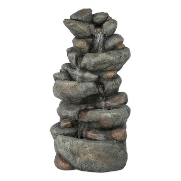 THE 15 BEST Rustic Rustic Outdoor Fountains and Ponds for 2022 | Houzz