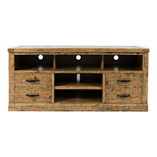 Telluride Rustic Distressed Pine 60'' TV Console - Rustic ...