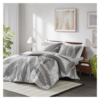 Botanical Cotton Comforter Set - Transitional - Bar Stools And Counter ...
