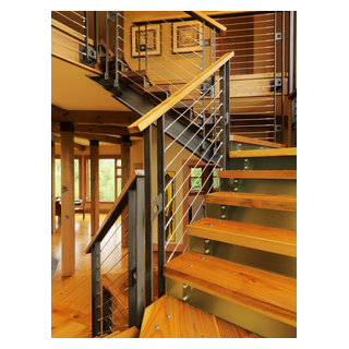 Modern Shaker Style - Staircase - Burlington - by Volansky Studio | Houzz