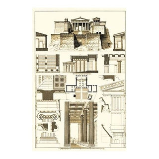 The Propylaea of the Acropolis at Athens, 20" x 30" - Mediterranean ...